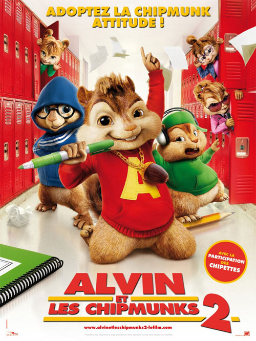 French Alvin and the Chipmunks Squeakquel Poster Online