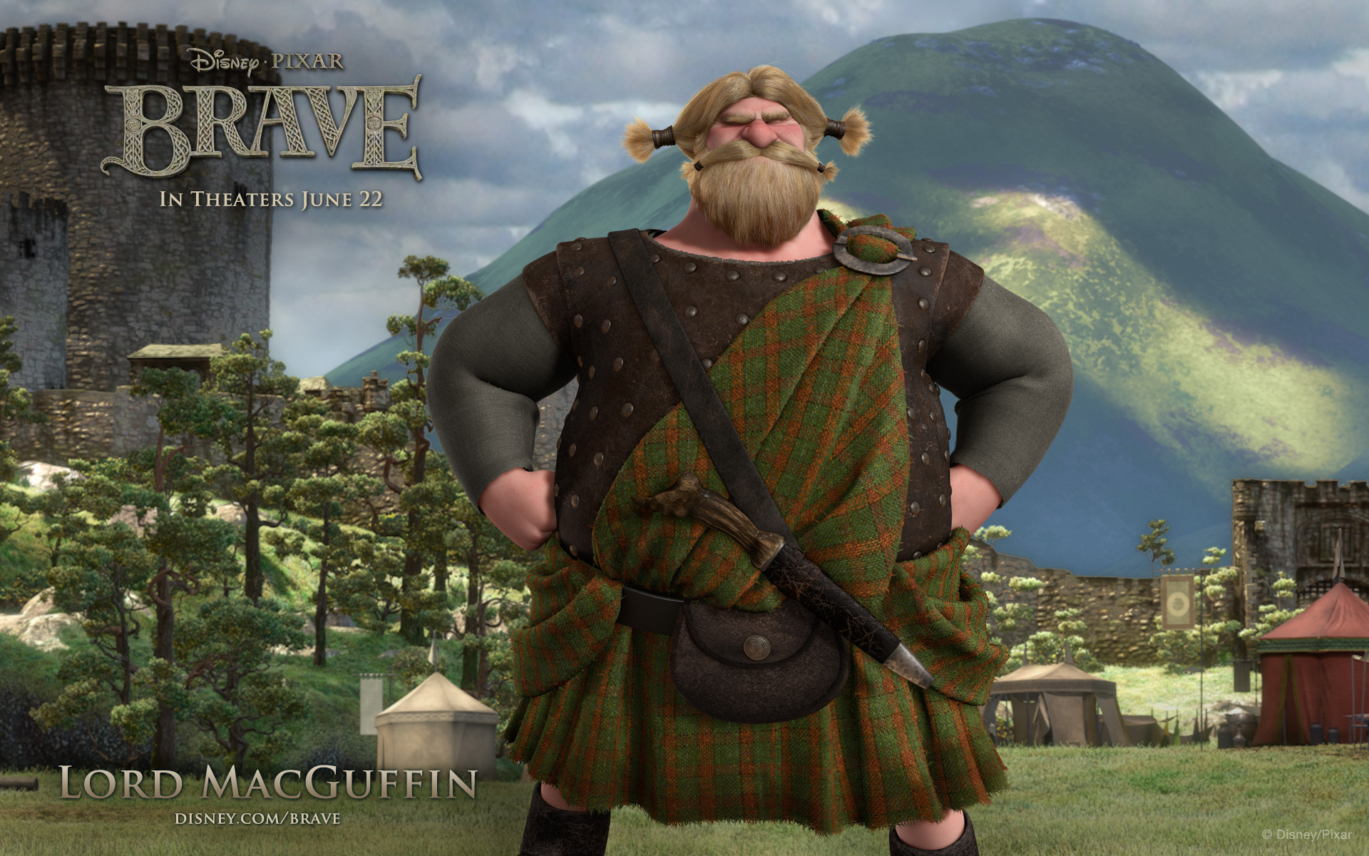Check out the new character wallpapers for 'Brave'