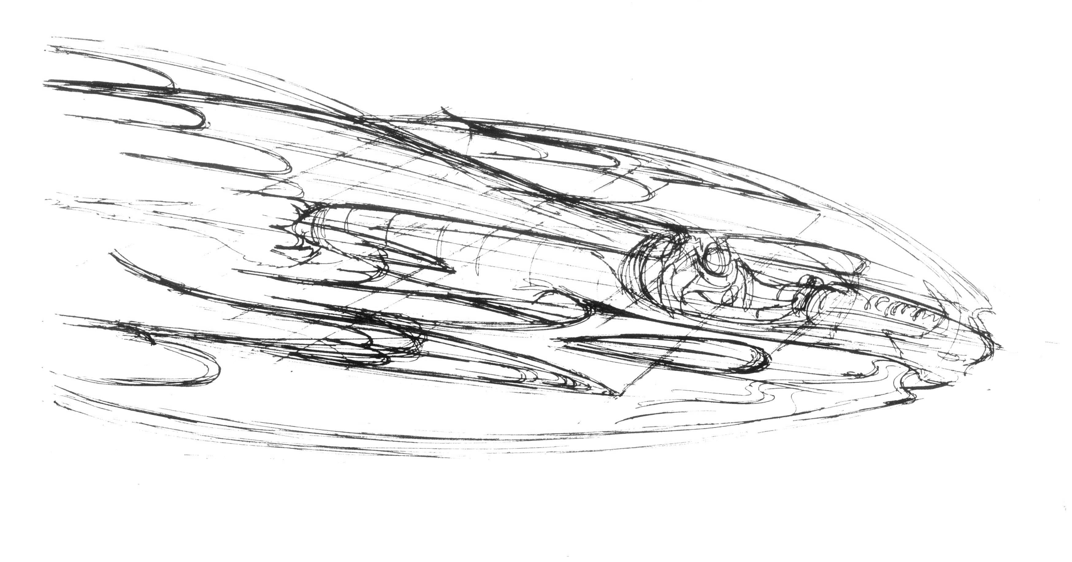 Batman 1989 Batplane concept sketch | The Movie Blog