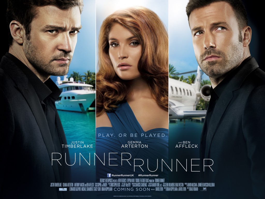 Justin Timberlake and Ben Affleck in the trailer for 'Runner Runner'