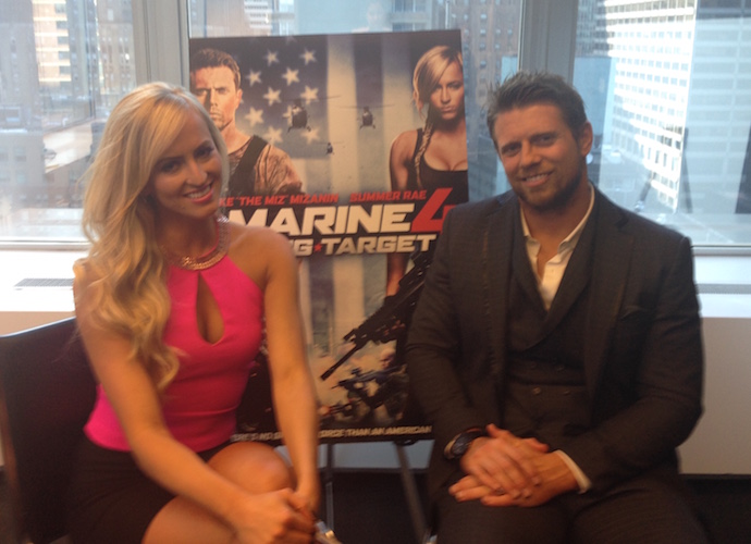 WWE's Miz and Summer Rae On Their Careers And Filming of Marine 4