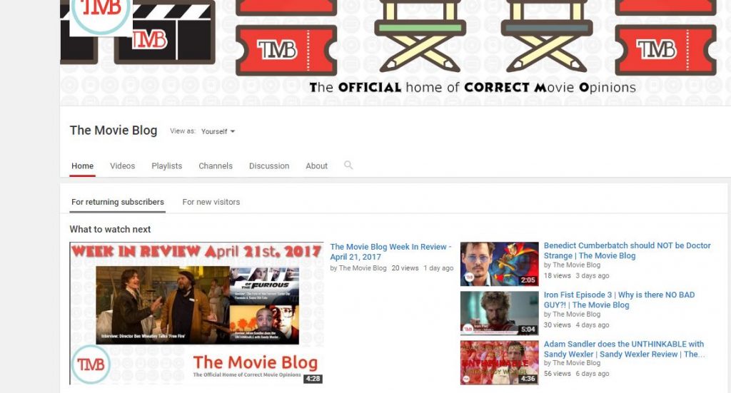 The Movie Blog Week In Review