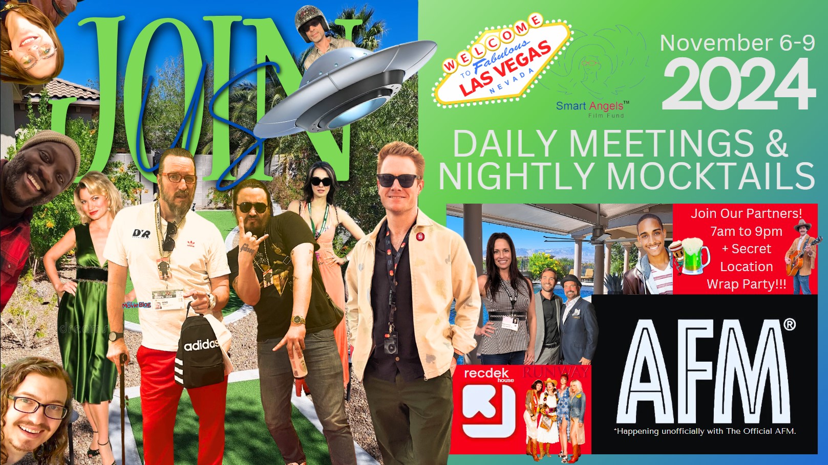 An AFM24 Wrap Party -Las Vegas! “COME AS YOU ARE”