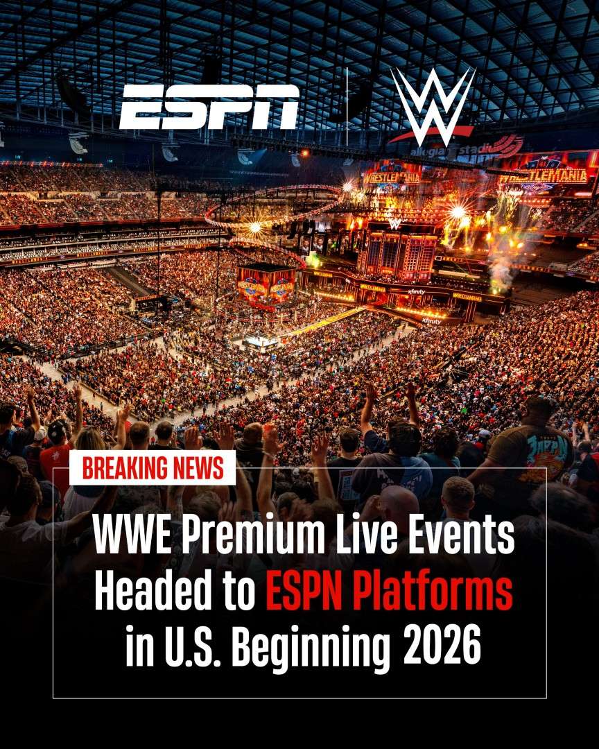 WWE Bids Farewell to Peacock as Live Events Jump to ESPN This Month