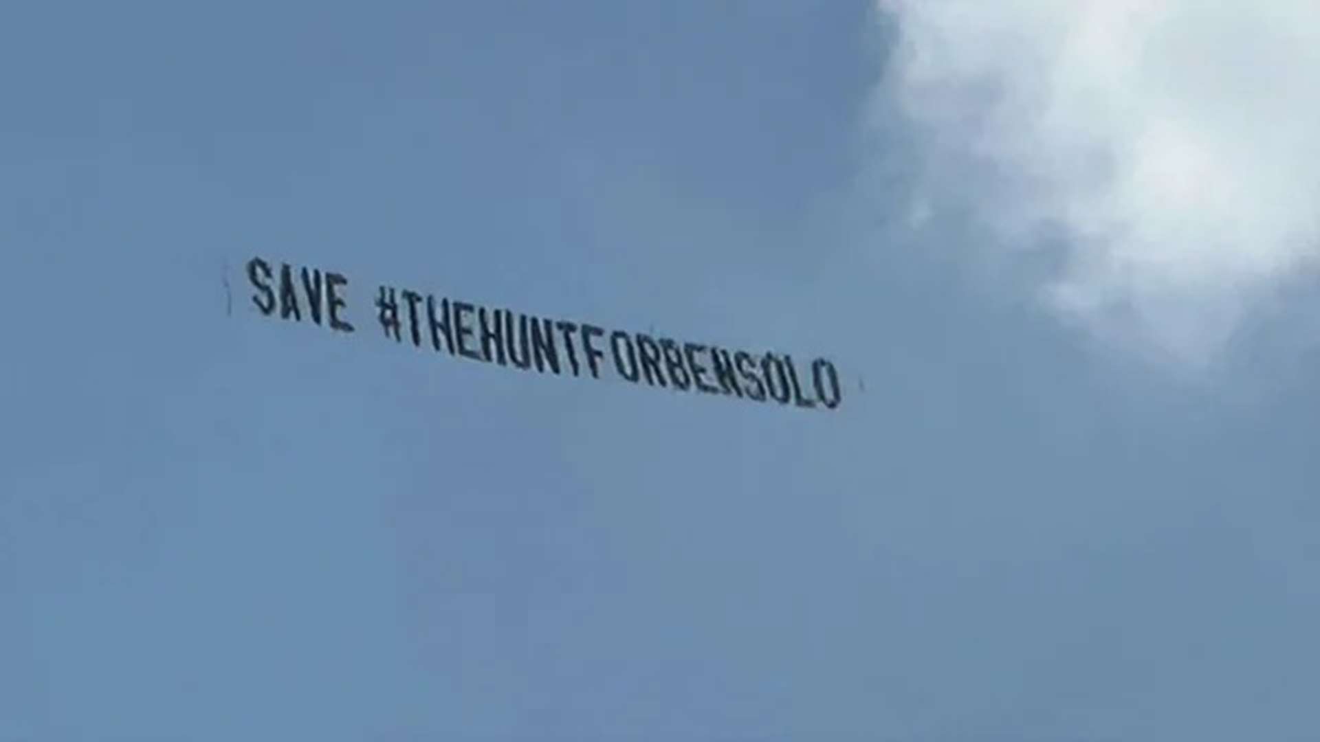 Fans Fly Banner Over Disney to Demand The Hunt for Ben Solo